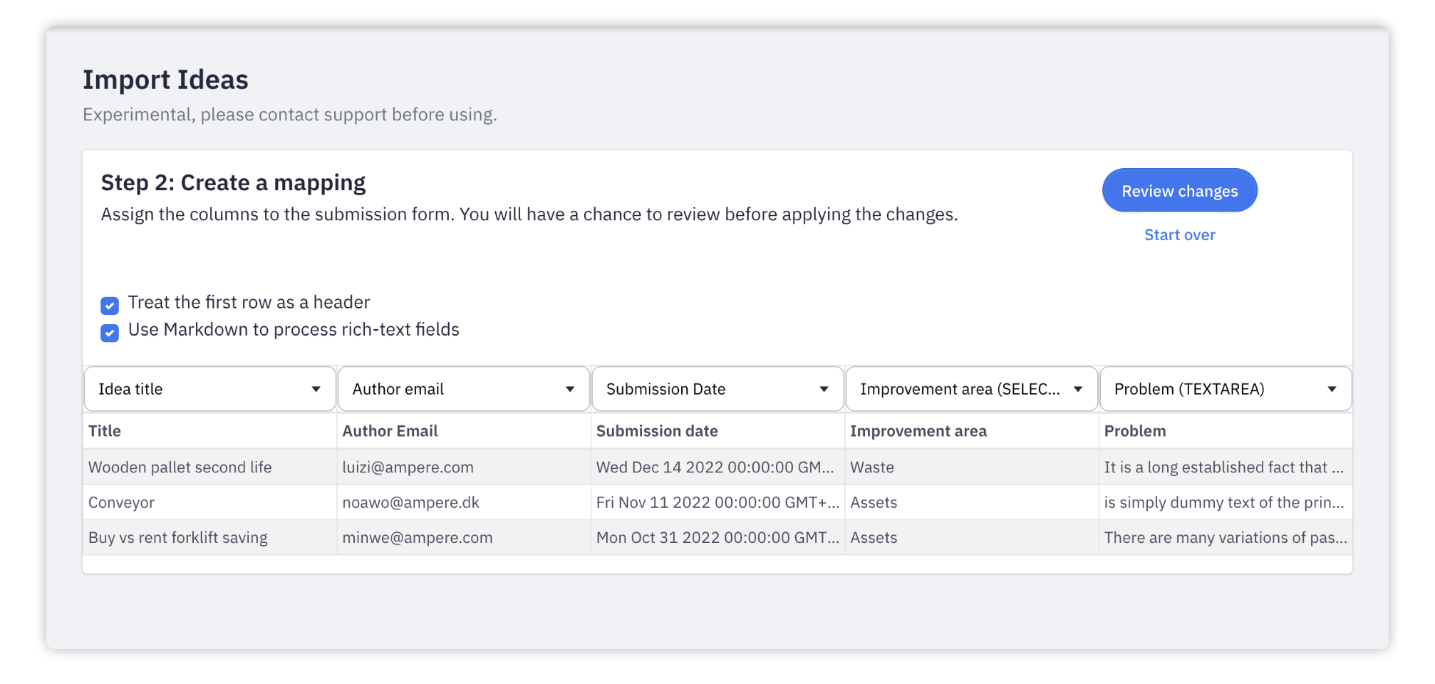 Import Ideas – Nosco